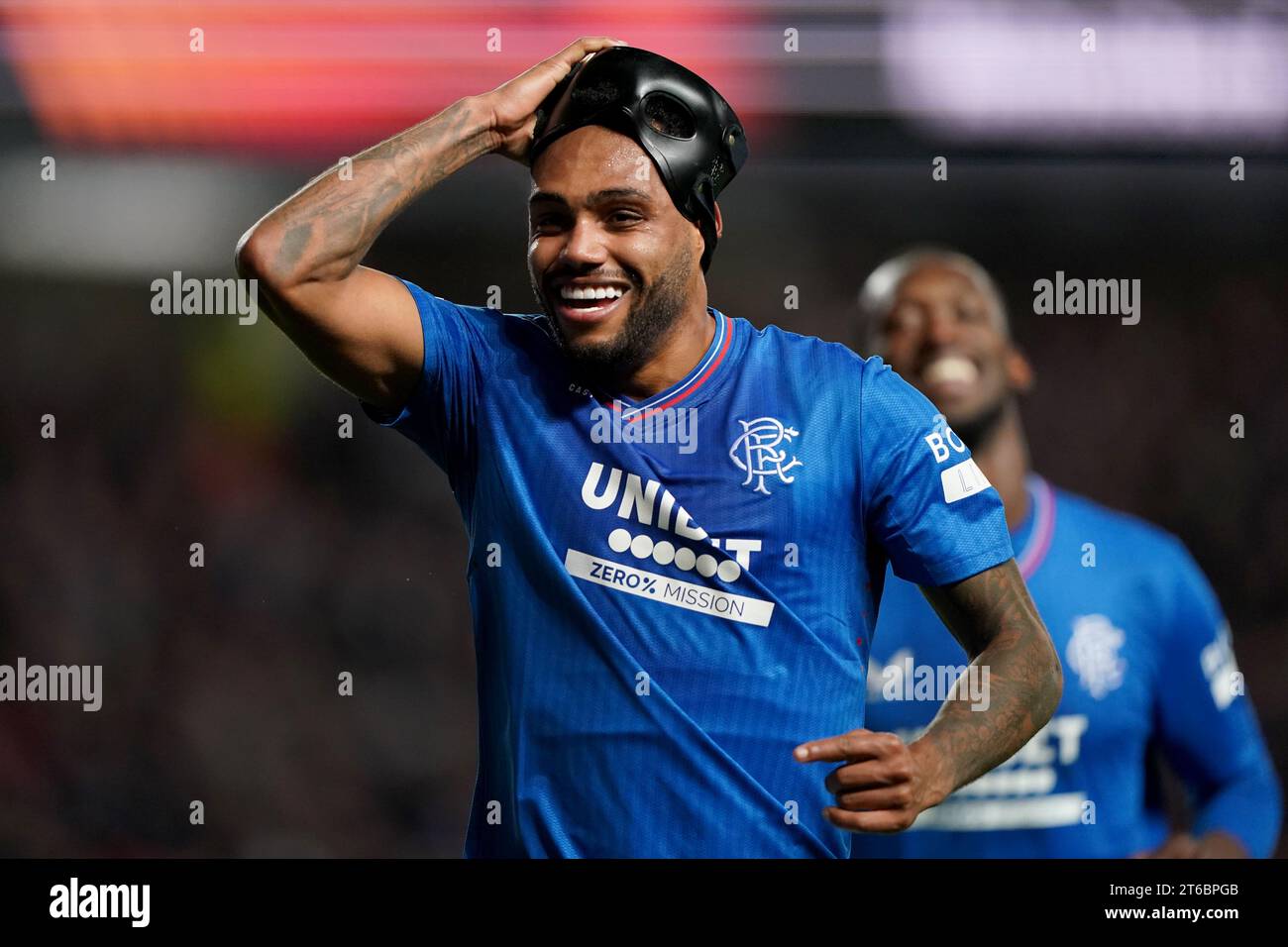 Rangers' Danilo celebrates scoring a third goal before it is ruled out ...