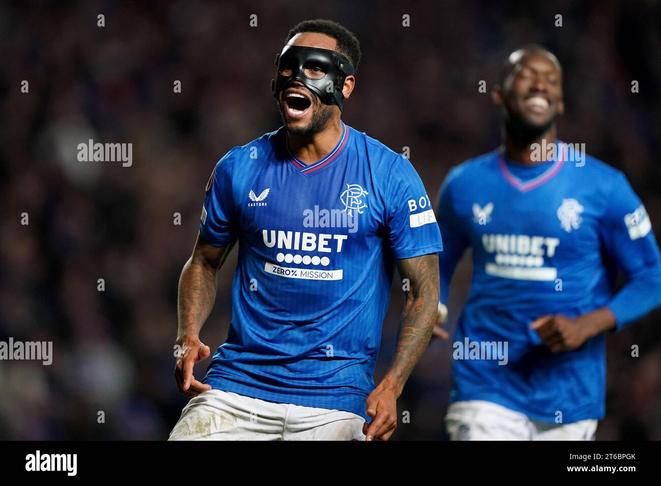 Rangers' Danilo celebrates scoring a third goal before it is ruled out ...