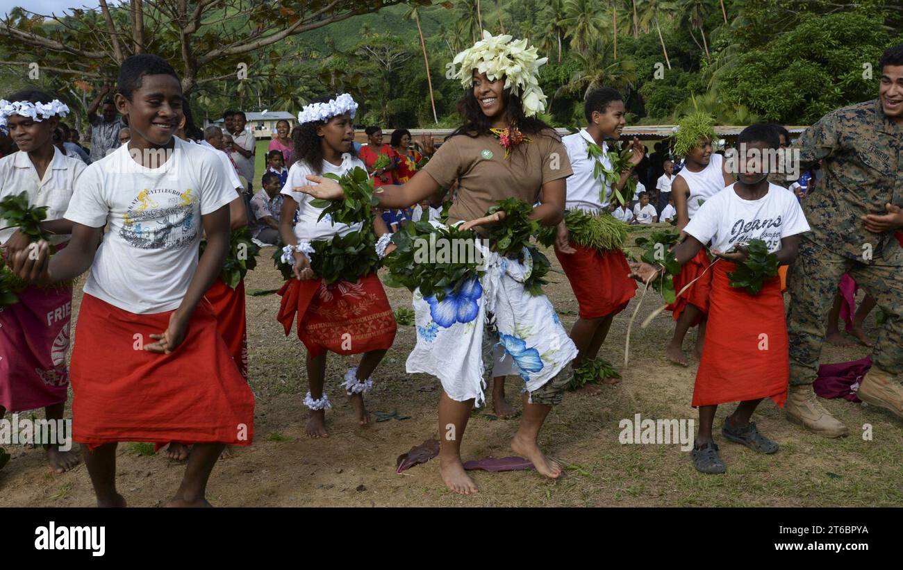 USNS Mercy crew participates in ribbon cutting ceremony for the Viani ...