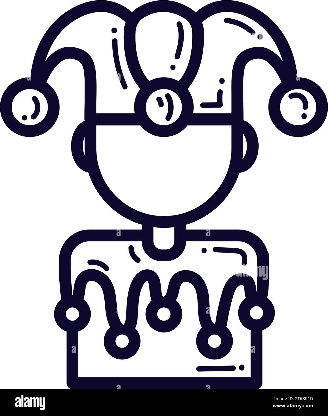 Isolated court buffoon Royalty icon Vector Stock Vector Image & Art - Alamy