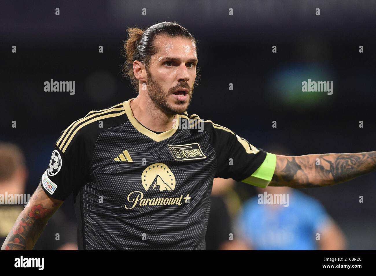 Naples, Italy. 8 Nov, 2023. Christopher Trimmel of 1. FC Union Berlin ...