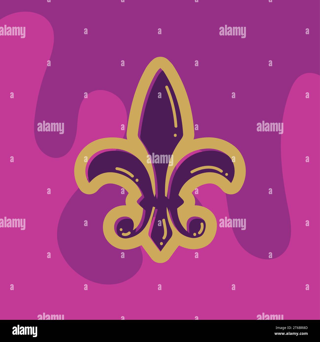 Heraldic flower hi-res stock photography and images - Alamy