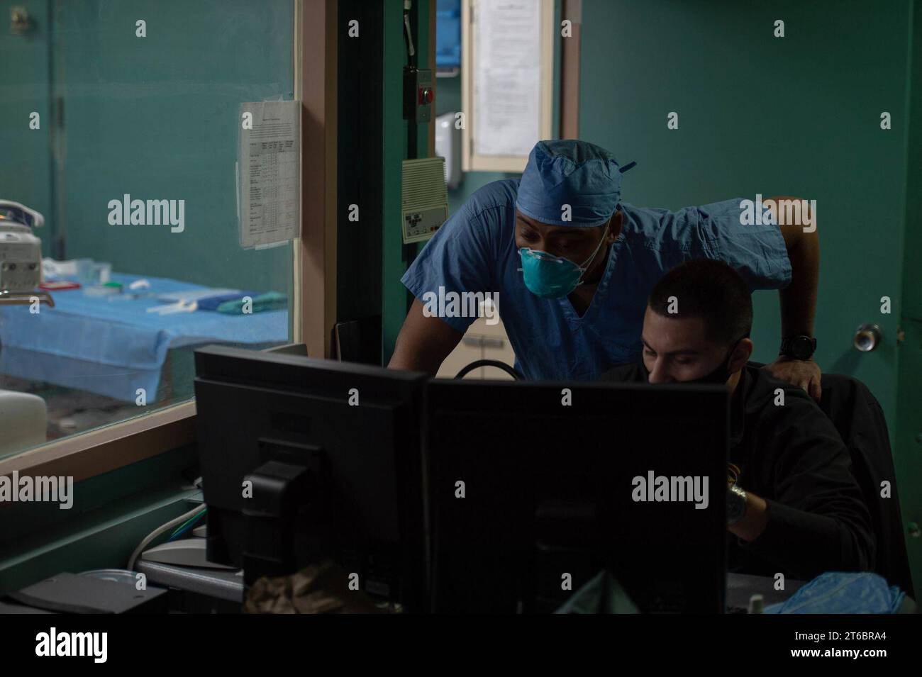 USNS Mercy Sailors Conduct an Interventional Radiology Study and Procedure on a Patient ...