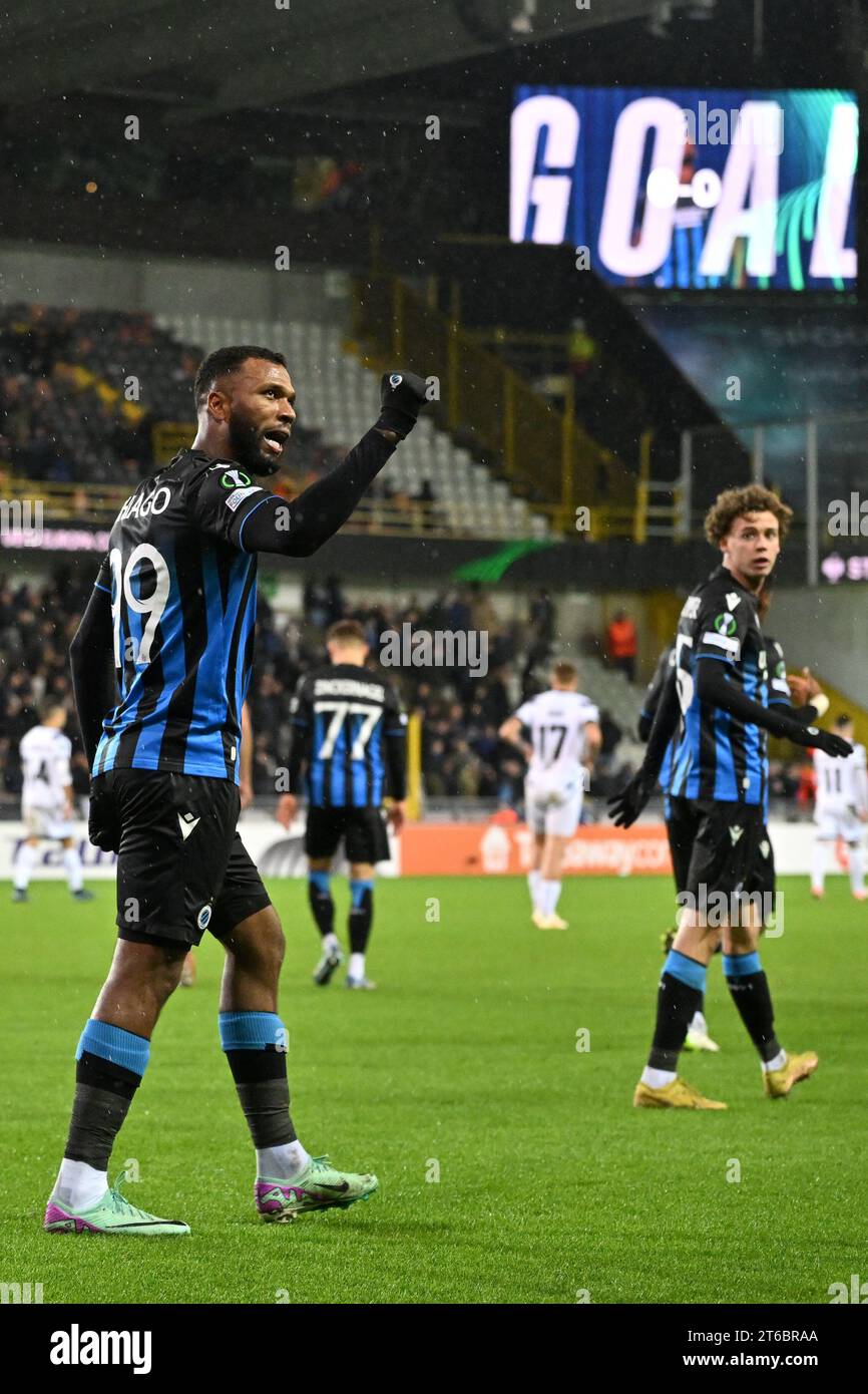 Brugge, Belgium. 09th Nov, 2023. Igor Thiago (99) of Club Brugge ...
