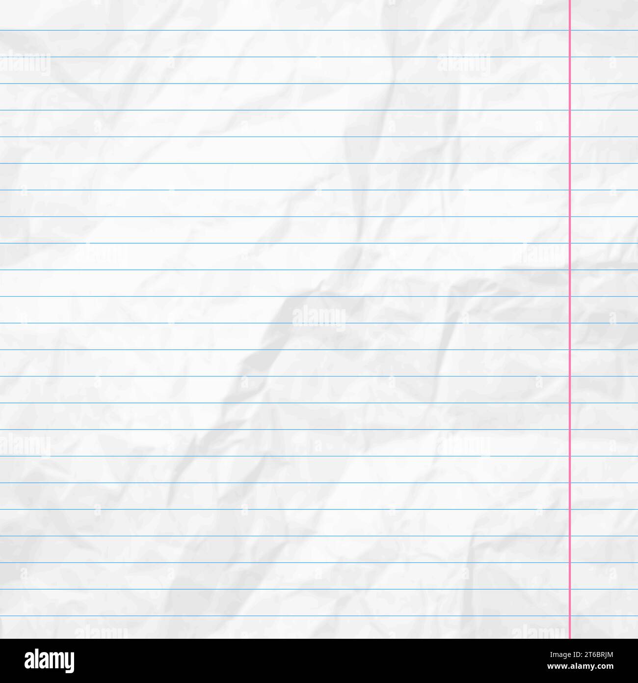 Realistic white lined sheet of notepad crumpled paper background ... Realistic white lined sheet of notepad crumpled paper background ...
