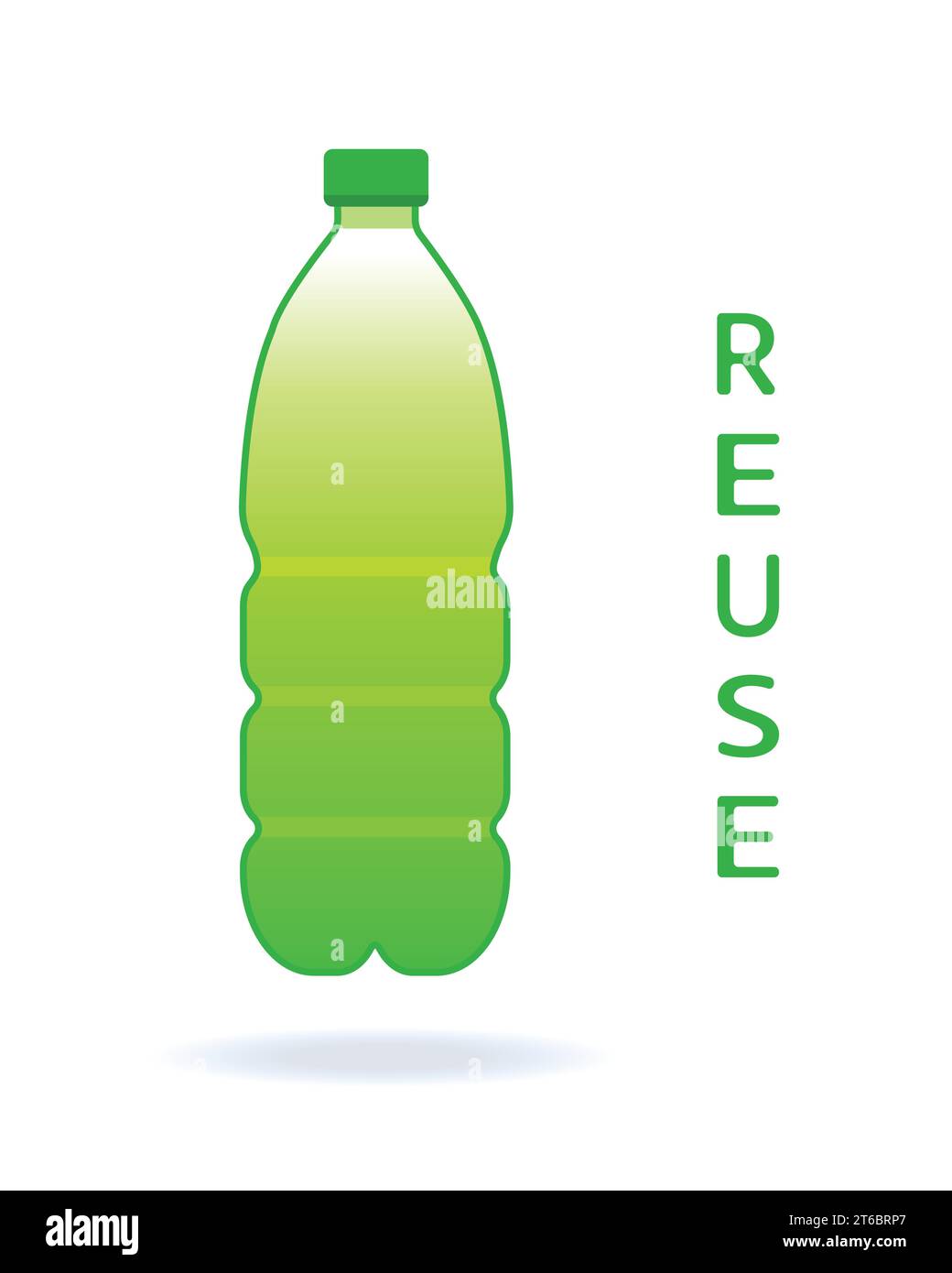 Reuse, zero waste image, plastic bottle Stock Vector Image & Art - Alamy