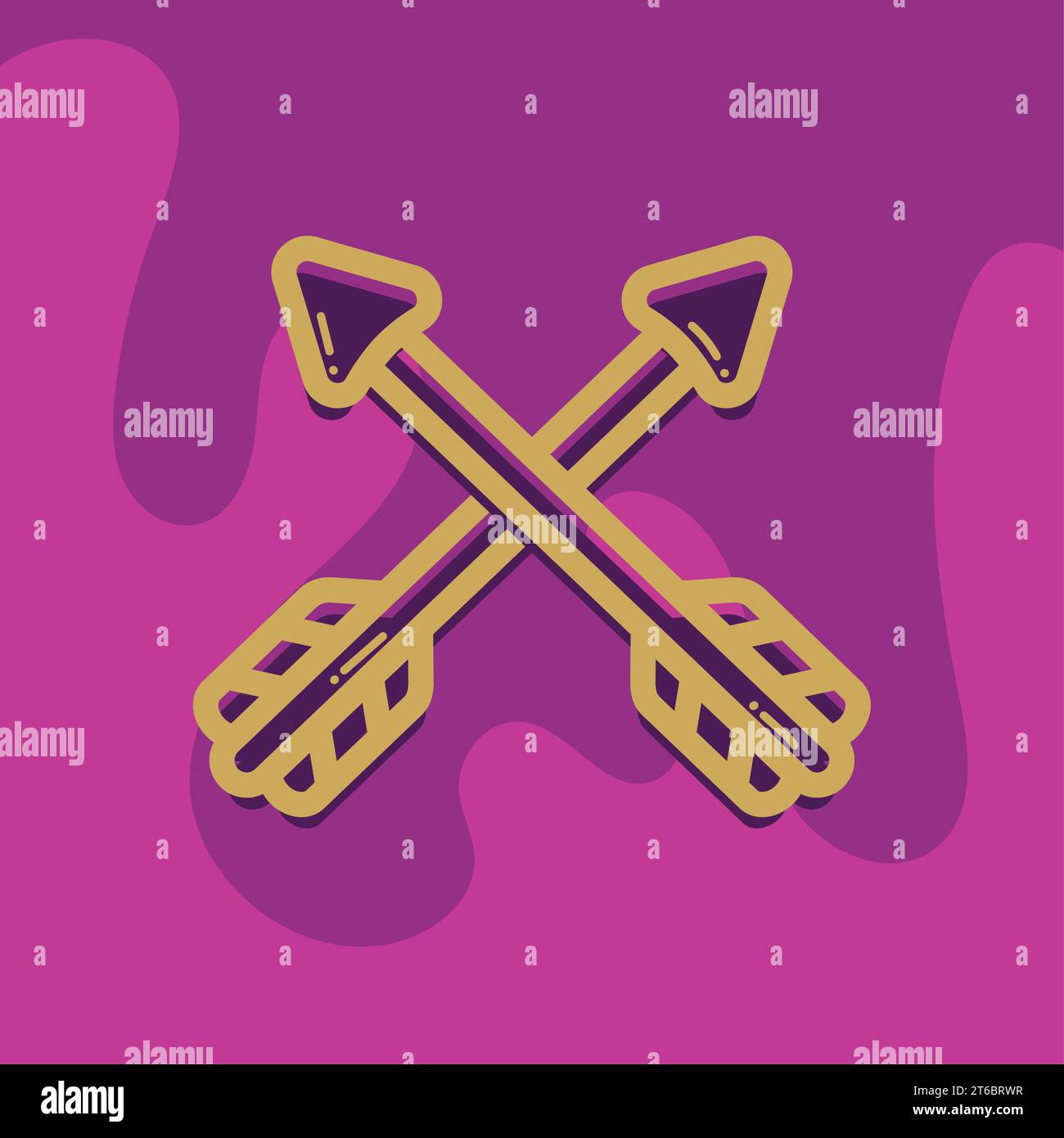 Isolated arrow icon Medieval weapon Vector Stock Vector Image & Art - Alamy
