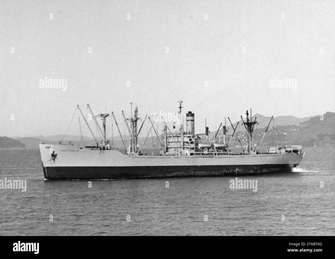 USNS Sgt. Andrew Miller (T-AK-242) riding high in ballast, circa the ...