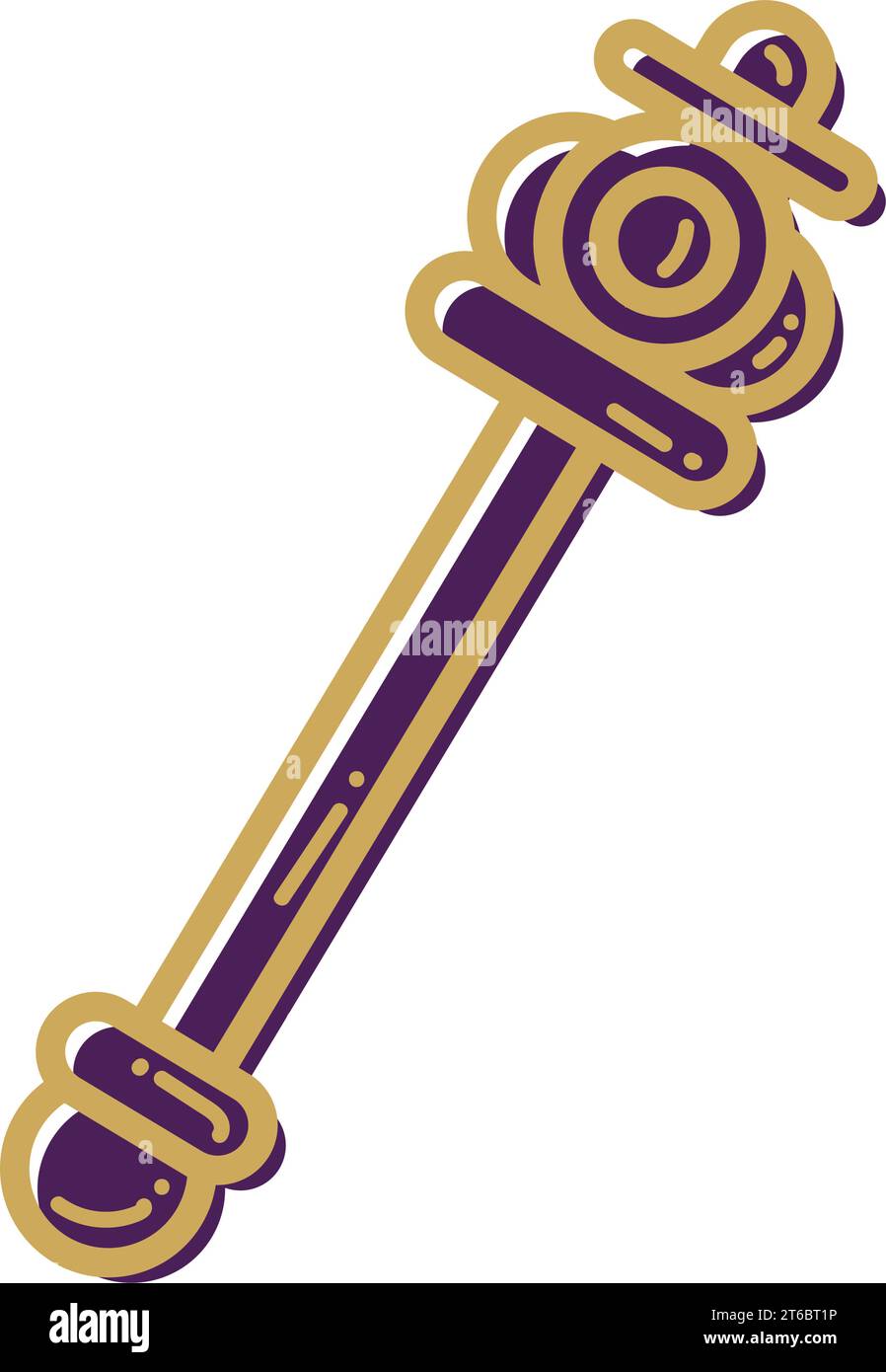 Isolated scepter icon Royalty jewelry Vector Stock Vector Image & Art ...