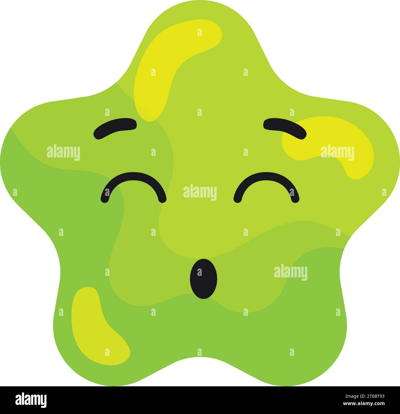 Isolated surprised cute star shape emoji Vector Stock Vector Image ...