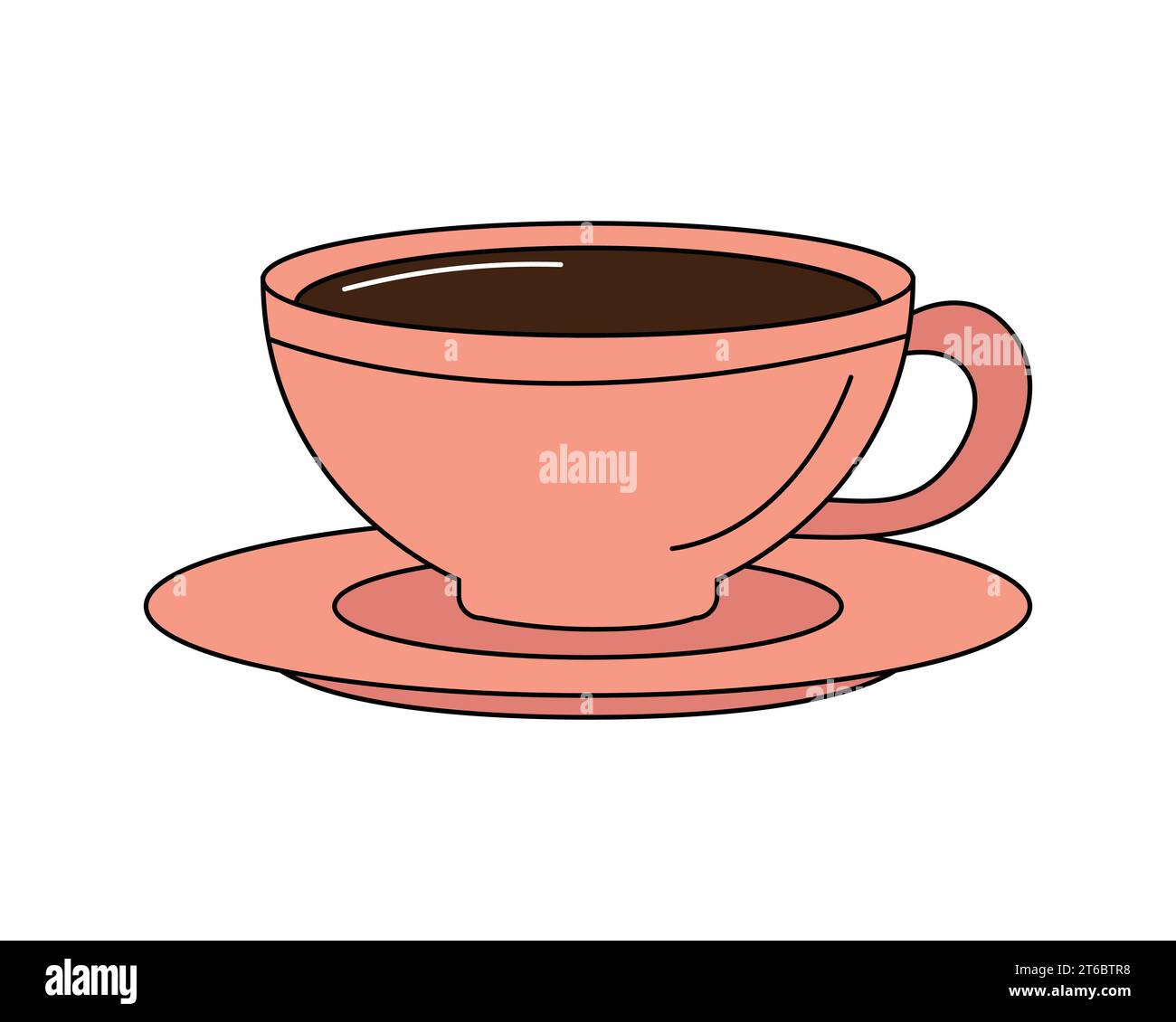 Cup coffee in winter Stock Vector Images - Alamy
