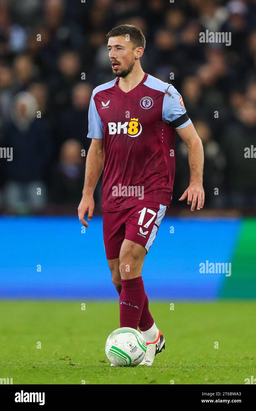 Clément Lenglet #17 of Aston Villa in action during the UEFA Europa ...