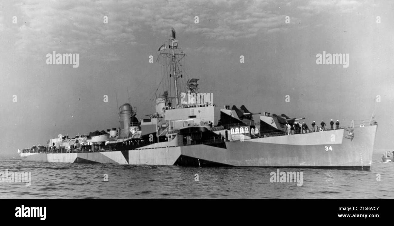 USS Aaron Ward (DM-34 Stock Photo - Alamy