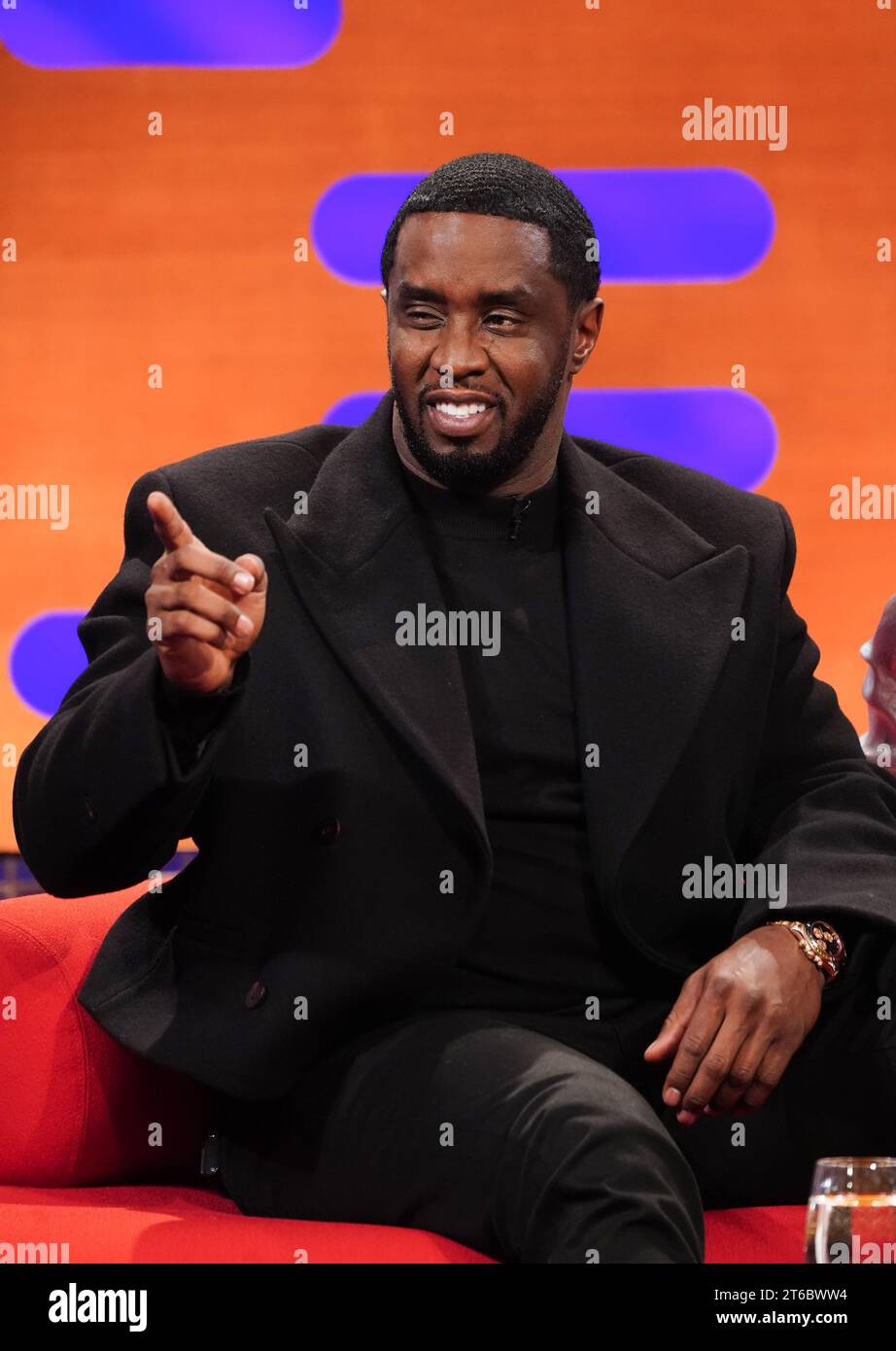 EDITORIAL USE ONLY Sean Diddy Combs during filming for the Graham ...