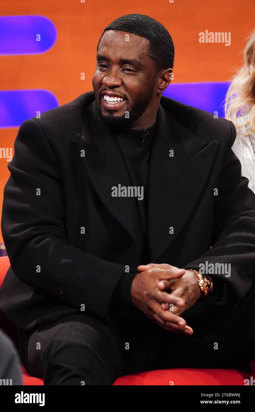 EDITORIAL USE ONLY Sean Diddy Combs during filming for the Graham ...