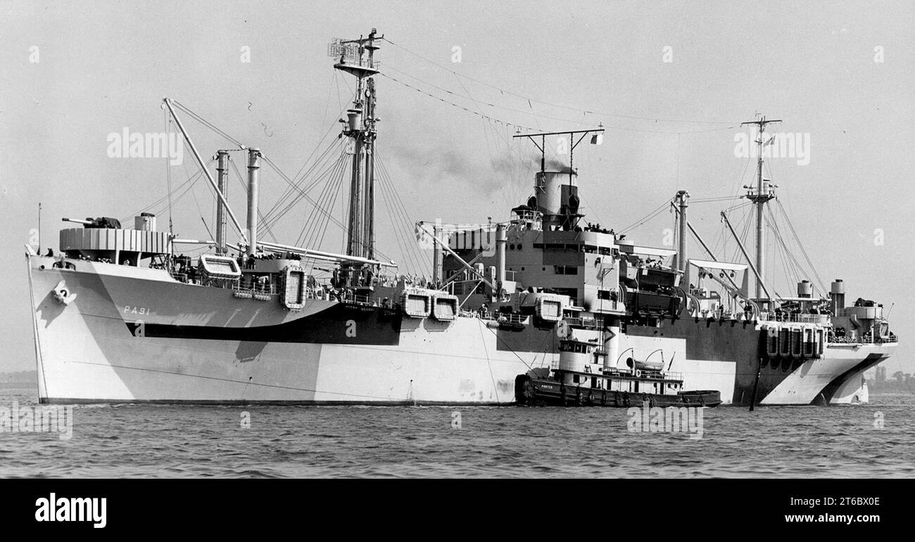 USS Adair (APA-91) in Chesapeake Bay on 17 July 1944 Stock Photo - Alamy