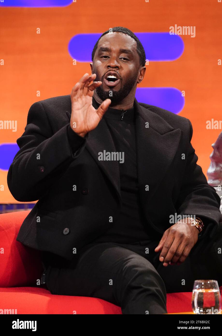 EDITORIAL USE ONLY Sean Diddy Combs during filming for the Graham ...
