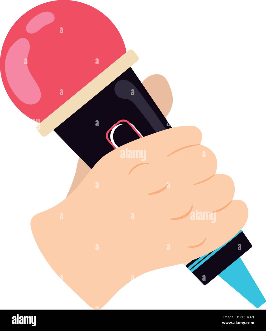 Hand microphone music concert Stock Vector Images - Alamy