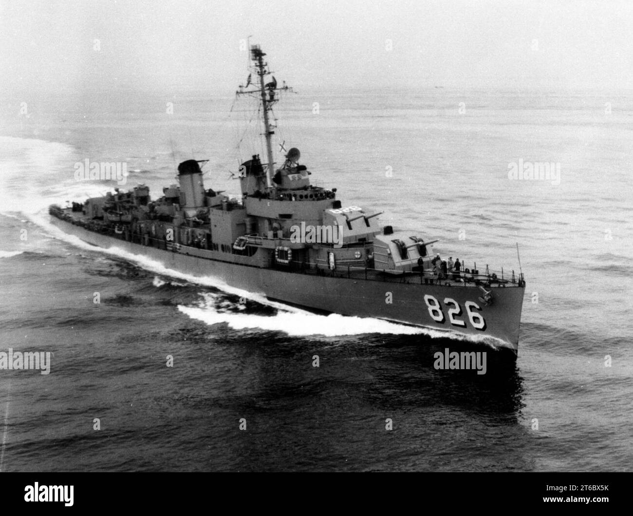 USS Agerholm (DD-826) underway at sea, in the 1950s Stock Photo - Alamy
