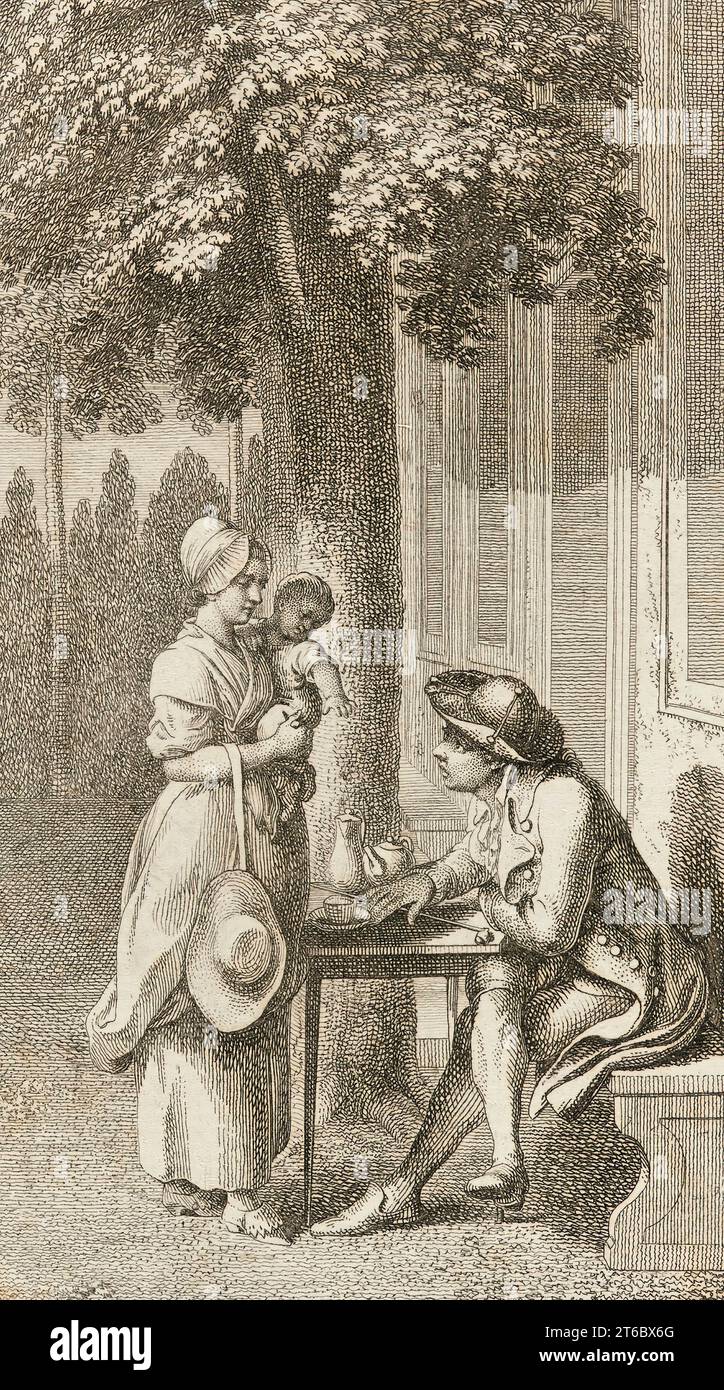 Illustration for Henry Pestalozzi's 'Leonard and Gertrude or the ...