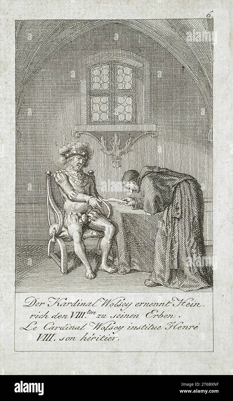 Illustration for the 'History of Henry VIII', 1797 Stock Photo - Alamy