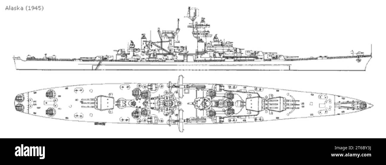 USS Alaska (CB-1)-1 Stock Photo - Alamy