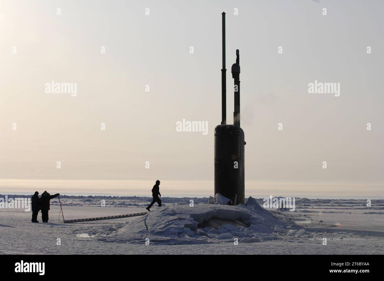 USS Alexandria (SSN 757) ice Stock Photo - Alamy