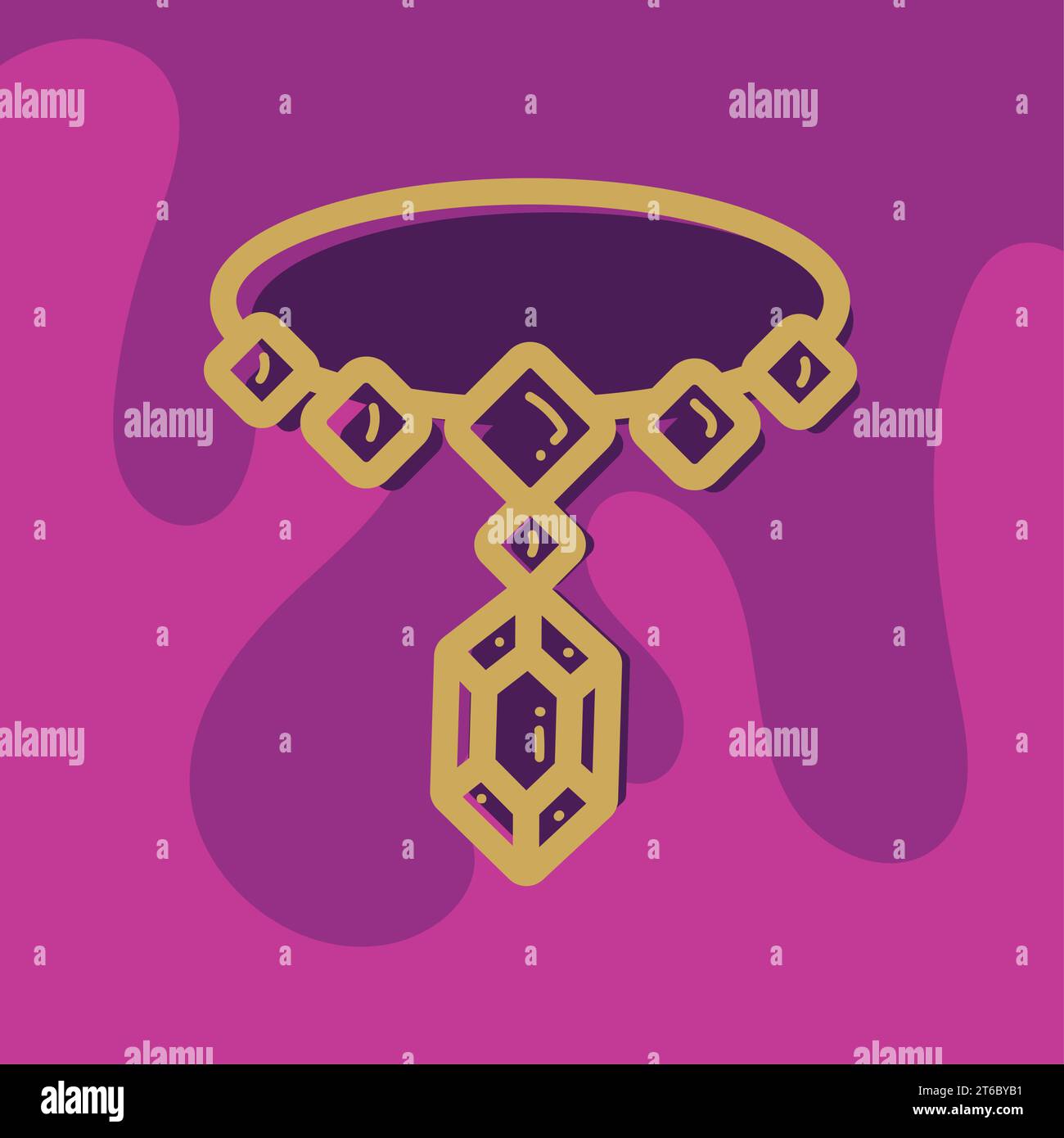 Isolated necklaces icon Royalty jewelry Vector Stock Vector Image & Art ...