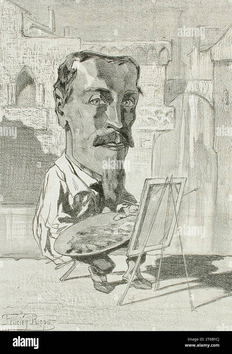 Jean-Batiste Van Moër, 1857. From Galerie d'Uylenspiegel Stock Photo ...