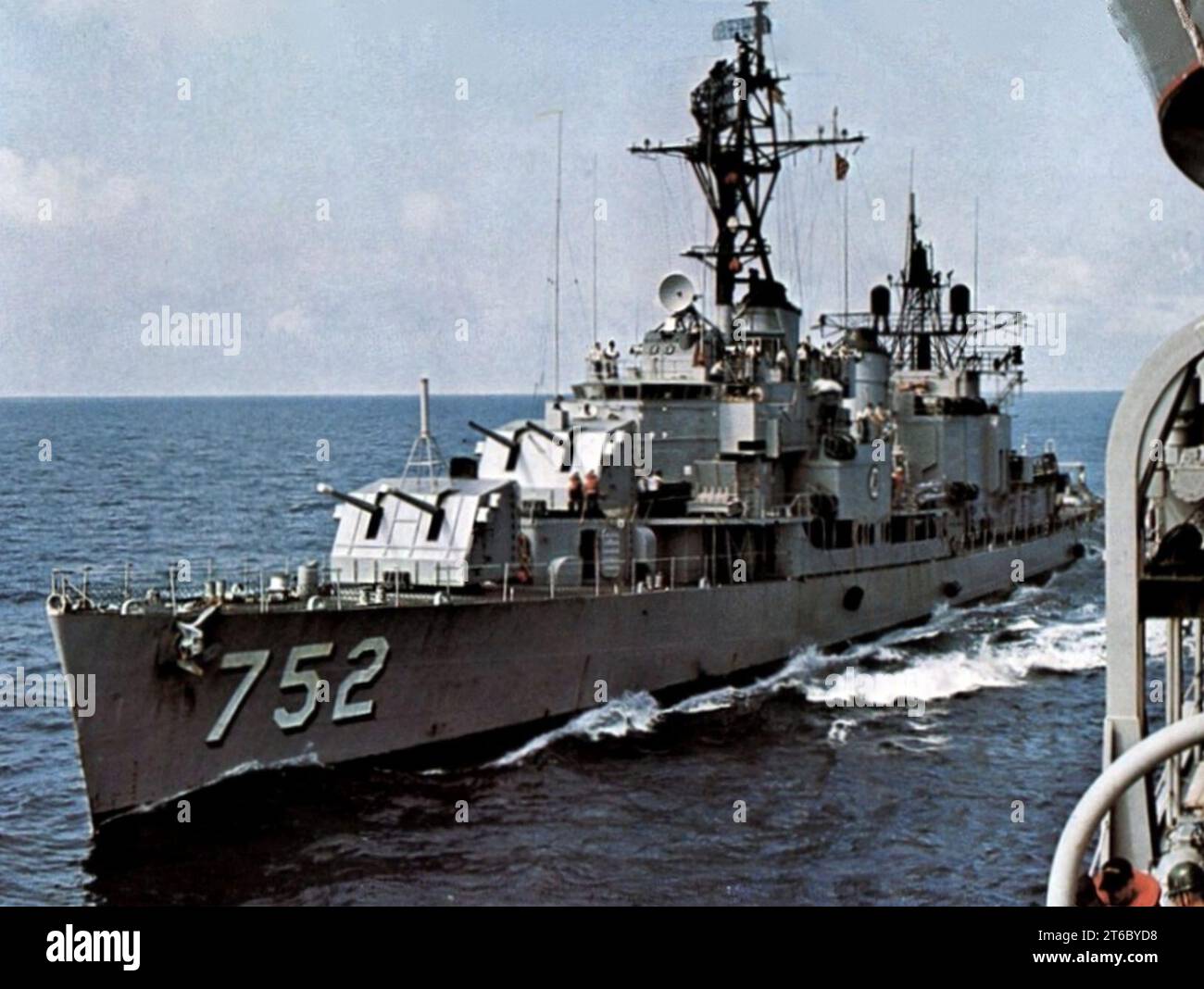 USS Alfred A. Cunningham (DD-752) underway c1969 Stock Photo - Alamy