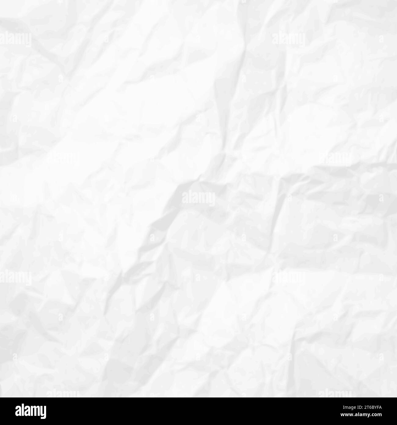 Realistic white sheet of notepad crumpled paper background. Vector ...