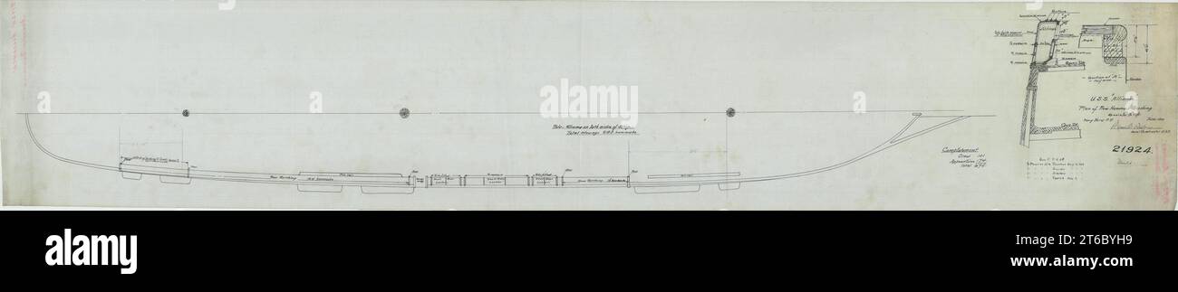 USS Alliance- Plan of New Hammack Berthing Stock Photo - Alamy