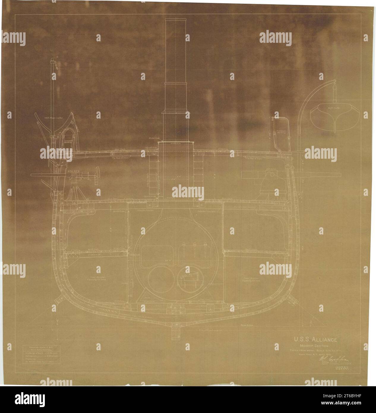 USS Alliance- Midship Section Stock Photo - Alamy