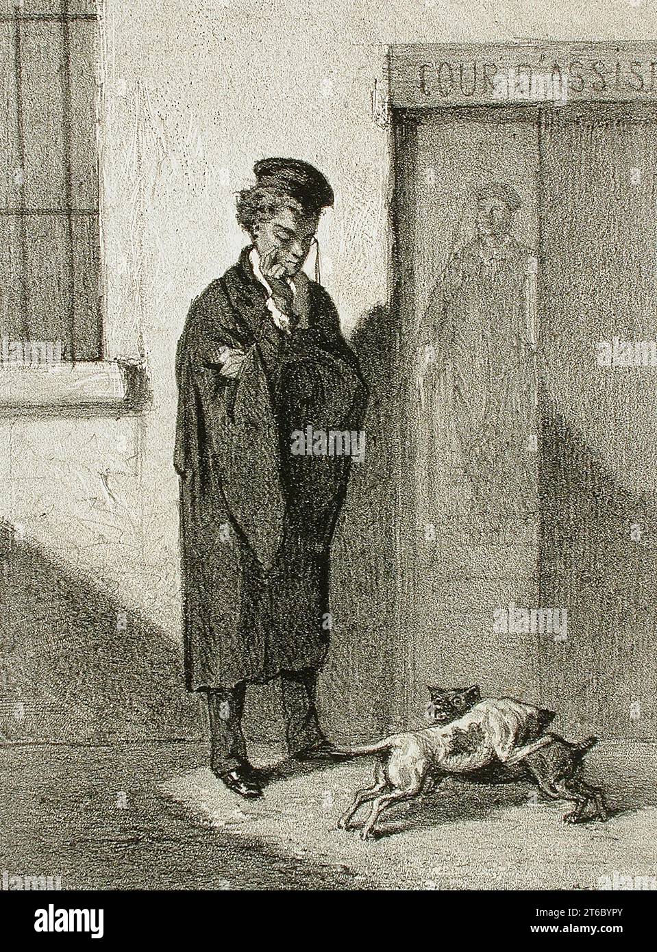 La Premiere cause, 1857. From periodical: Le Droit, no. 5, 1 March 1857 ...