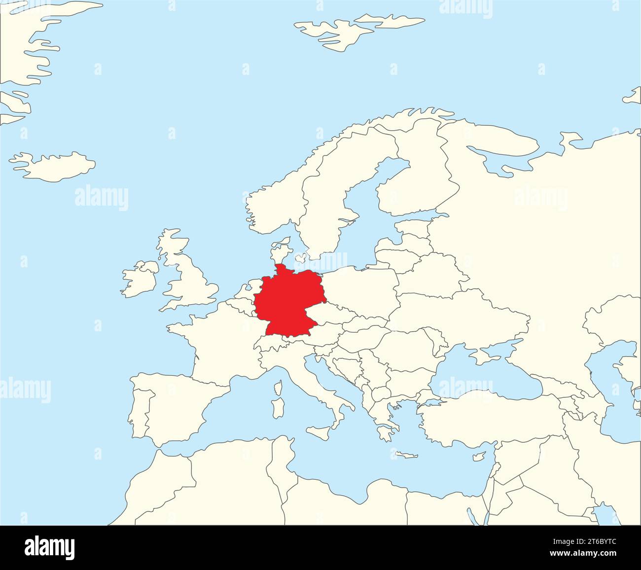 Location map of the FEDERAL REPUBLIC OF GERMANY, EUROPE Stock Vector Image & Art - Alamy