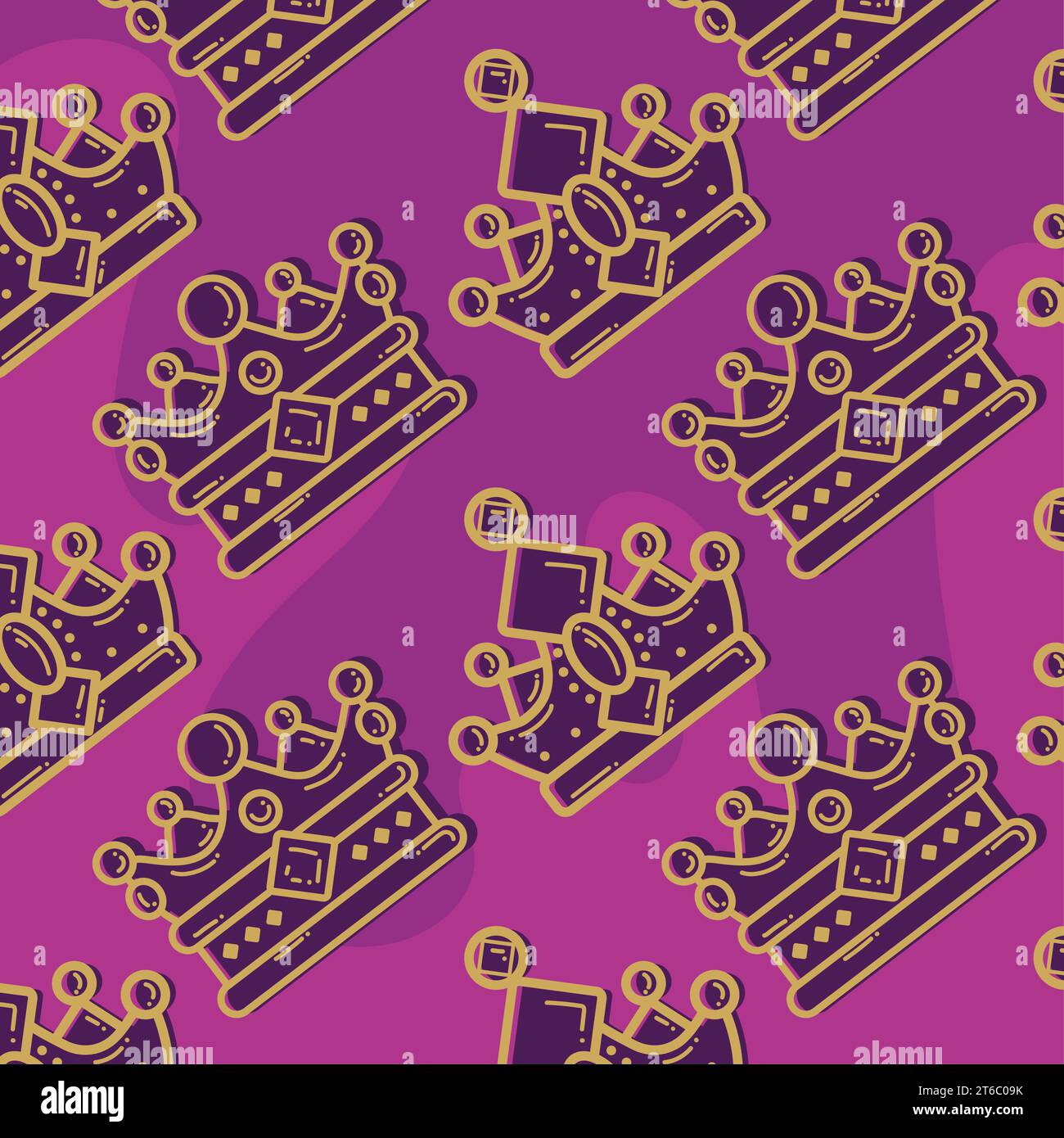 Seamless pattern of the royalty Medieval era Vector Stock Vector Image ...