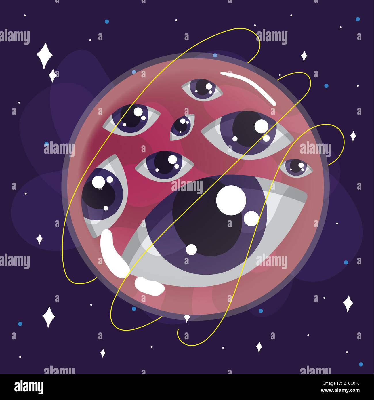 Isolated abstract plantet Cosmic star Vector Stock Vector Image & Art ...