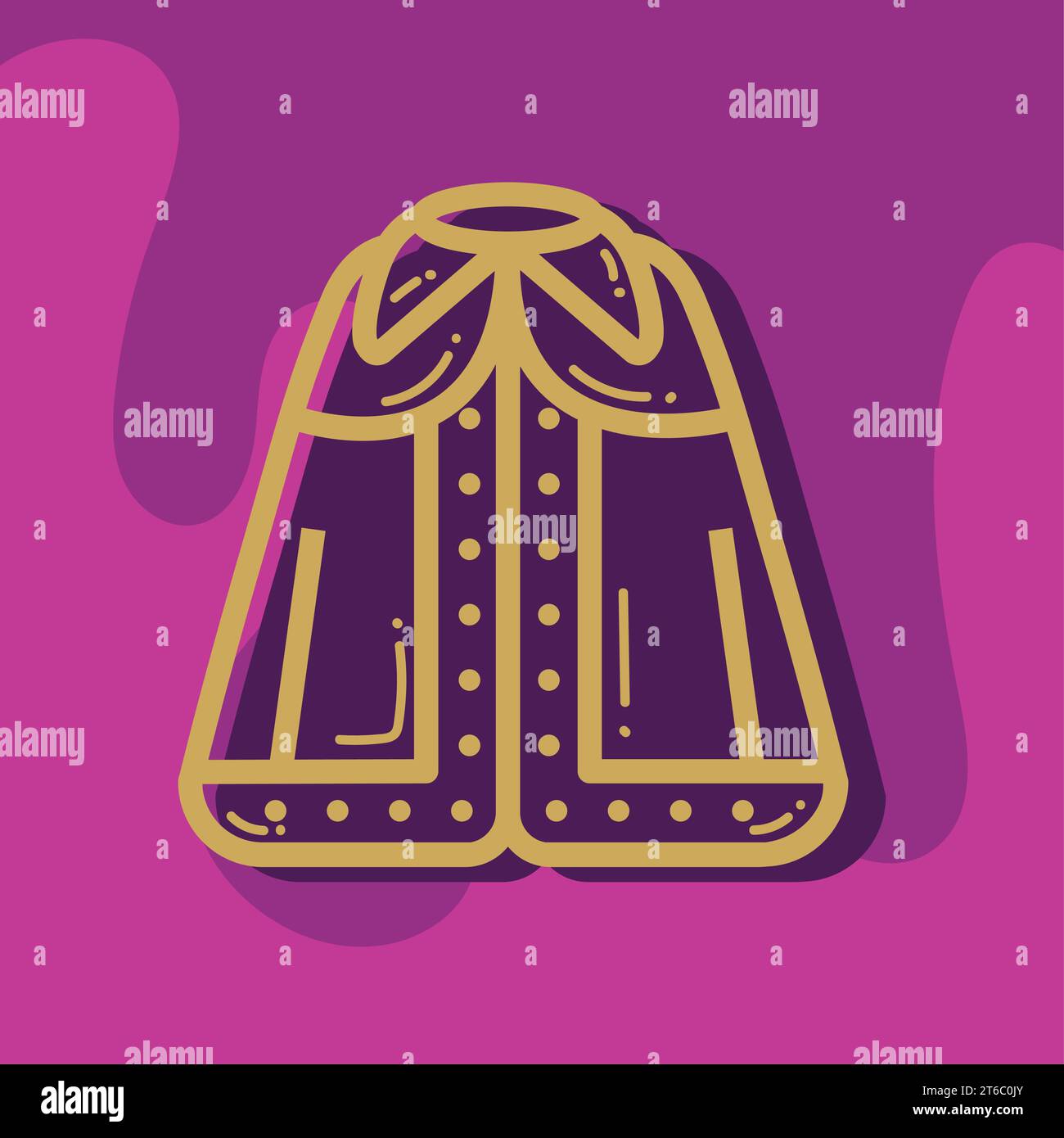 Isolated coat icon Royalty clothes Vector Stock Vector Image & Art - Alamy