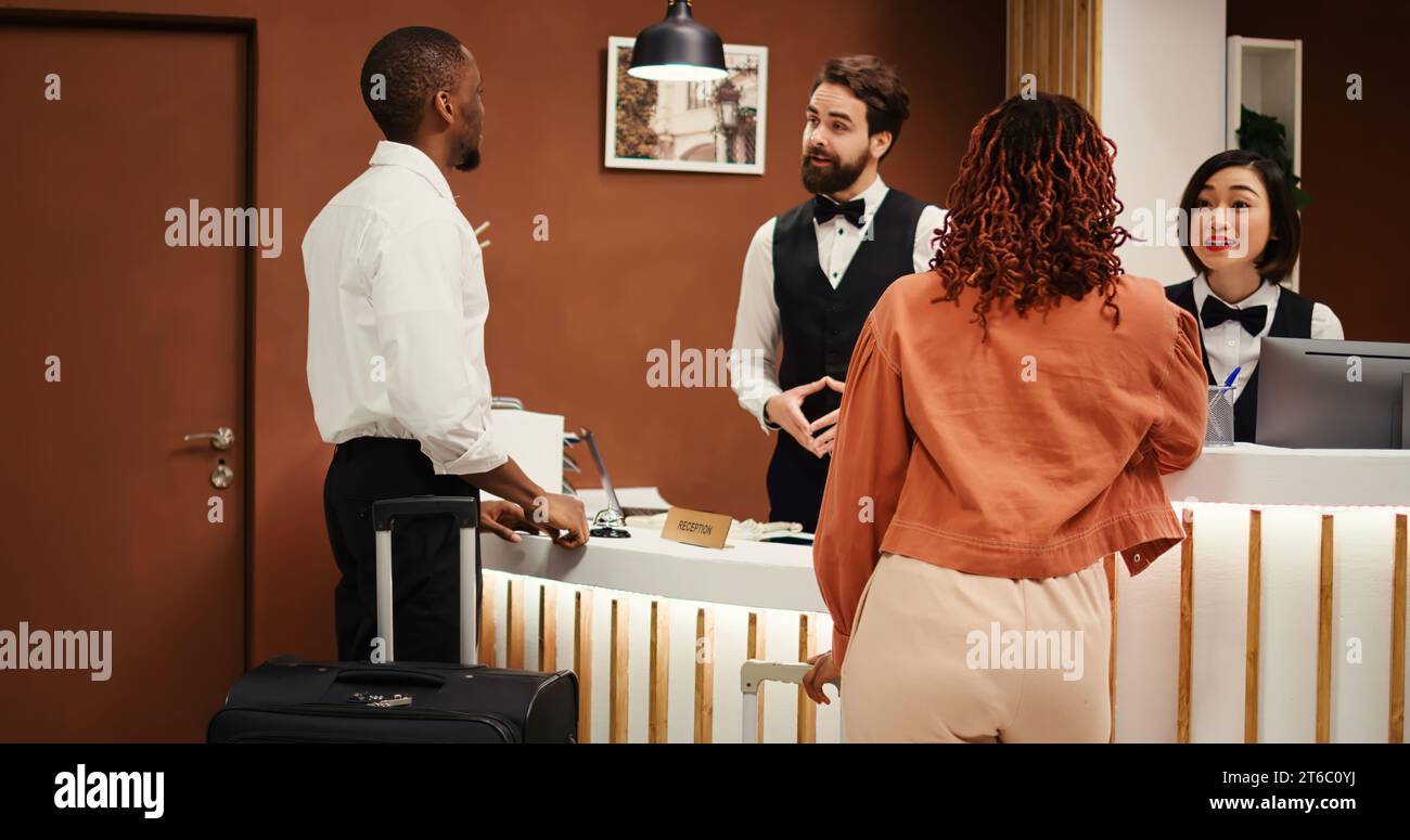 Inside lobby front desk reservation hi-res stock photography and images ...
