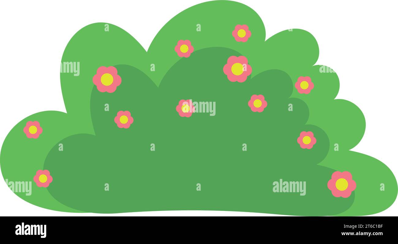 Isolated colored natural bush icon Vector Stock Vector Image & Art - Alamy