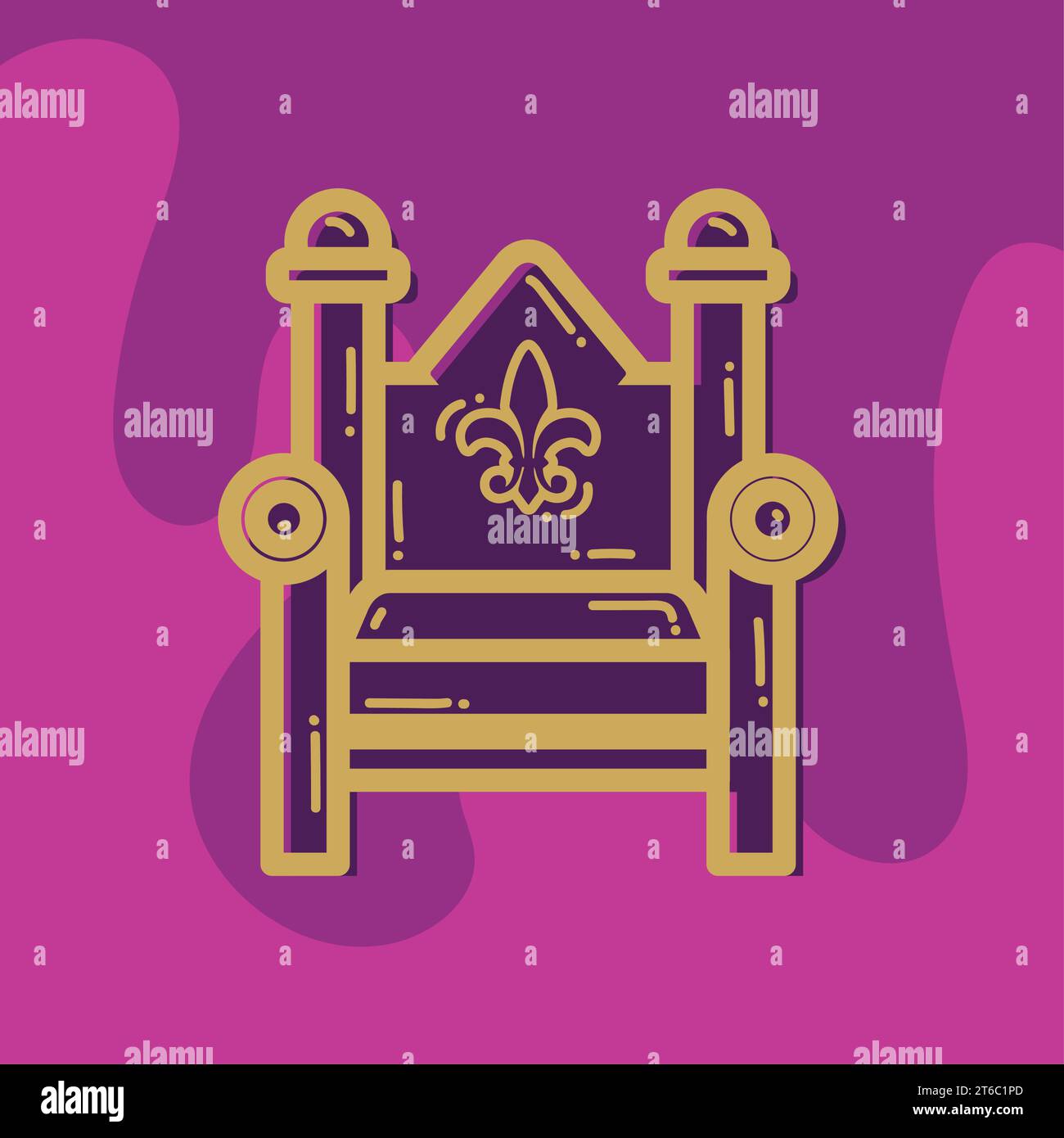 Empty throne with crown hi-res stock photography and images - Alamy