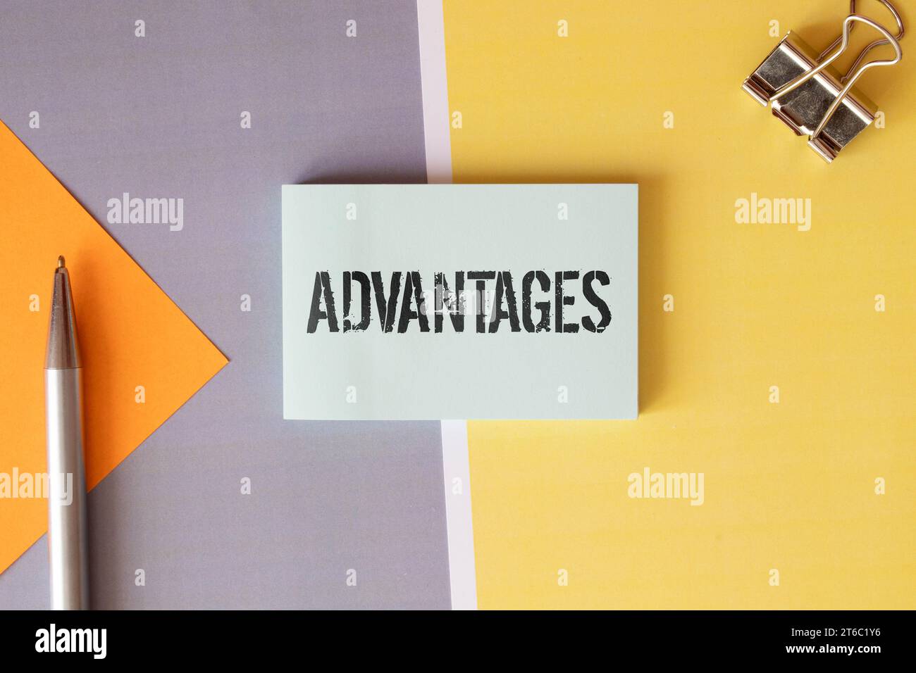 Wooden blocks with ADVANTAGE text of concept Stock Photo - Alamy