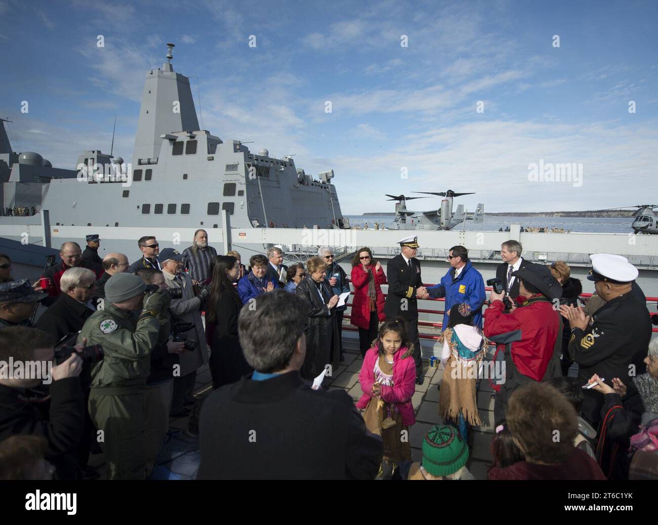 USS Anchorage commissioning 130501 Stock Photo - Alamy