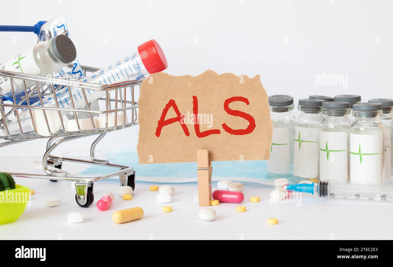 the acronym als for Amyotrophic Lateral Sclerosis concept represented ...