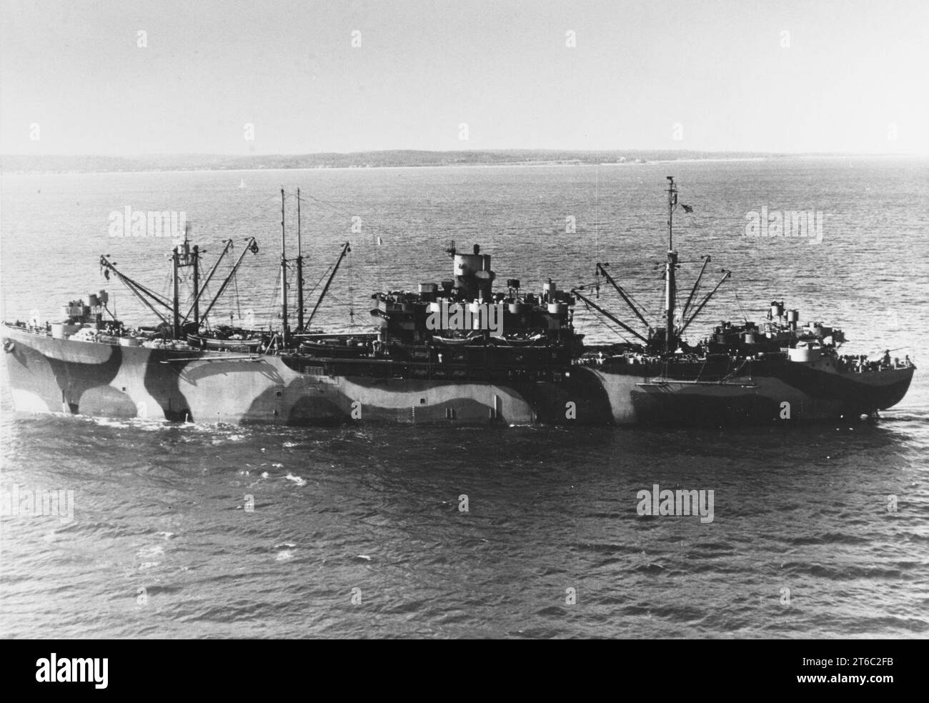 USS Anthedon (AS-24) underway off the New York Naval Shipyard, 24 ...