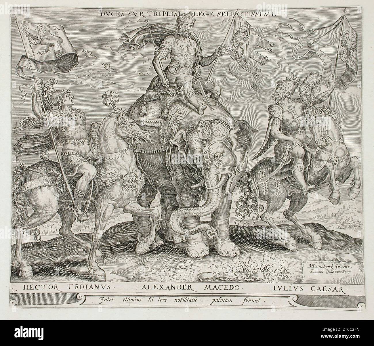 Three Roman Emperors, 1567. From Nine Heroes Stock Photo - Alamy