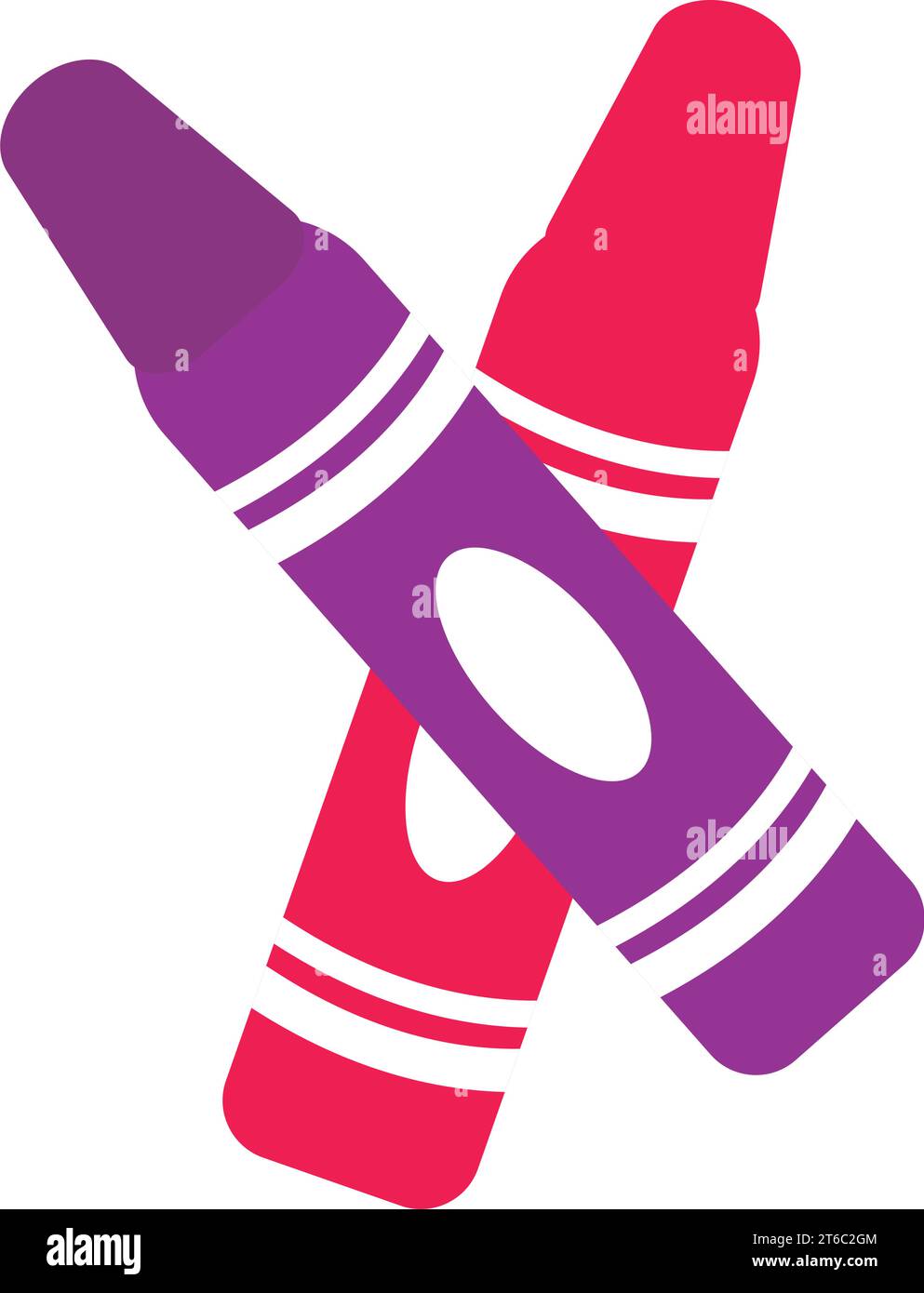 Crayon icon simple flat Cut Out Stock Images & Pictures - Alamy