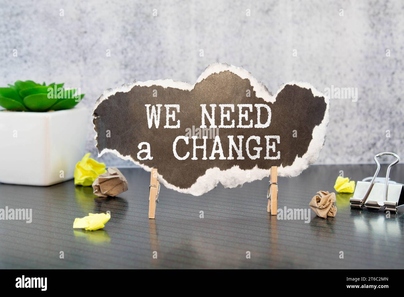 We need a change text - protest against to climate change, inequality ...