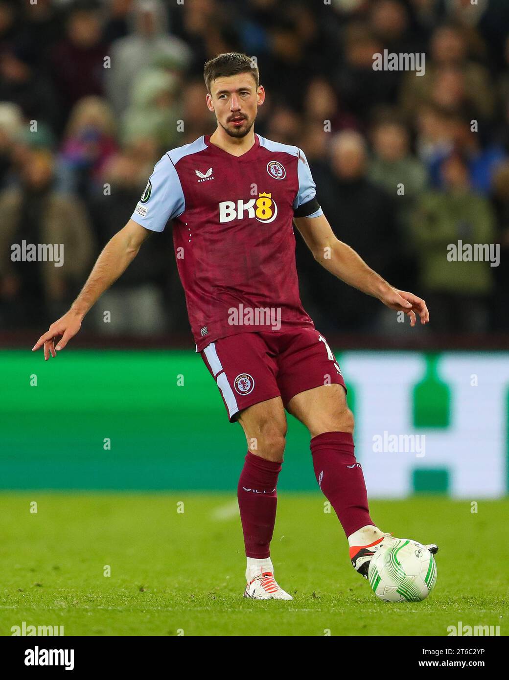 Clément Lenglet #17 of Aston Villa in action during the UEFA Europa ...