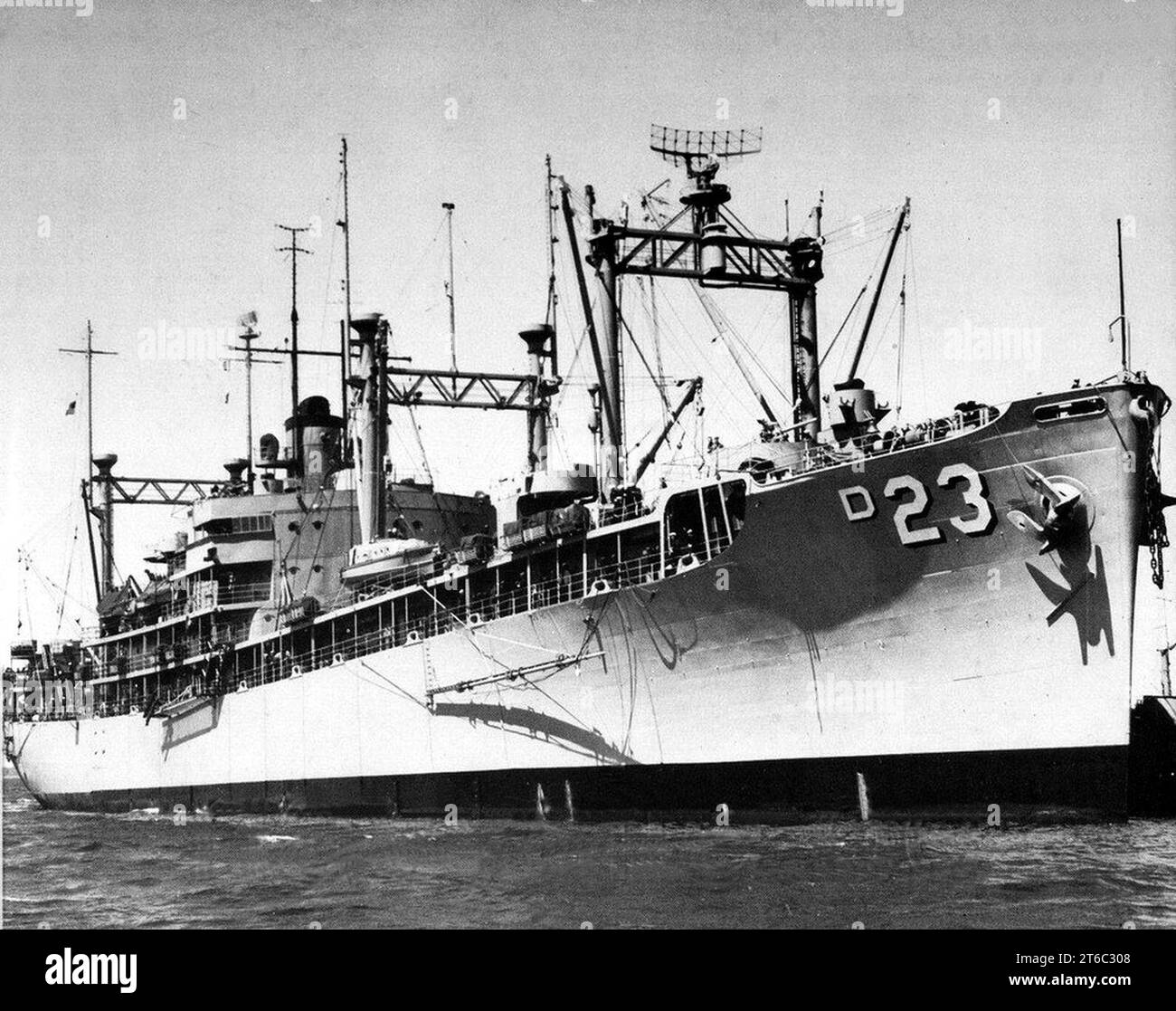USS Arcadia (AD-23) in 1958 Stock Photo - Alamy